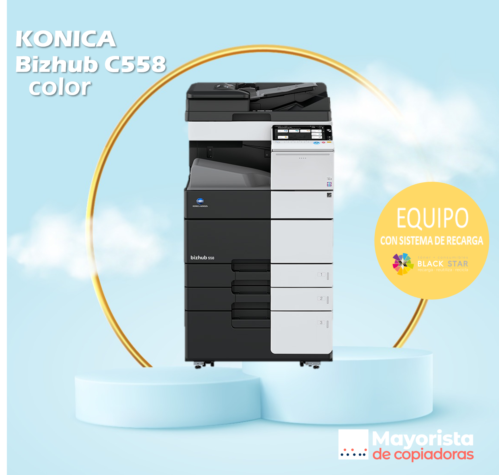 Impresora multifuncional Konica Bizhub C558