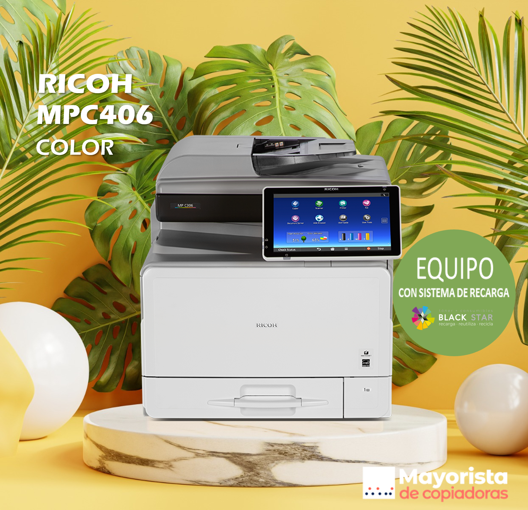 Impresora multifuncional Ricoh MPC406
