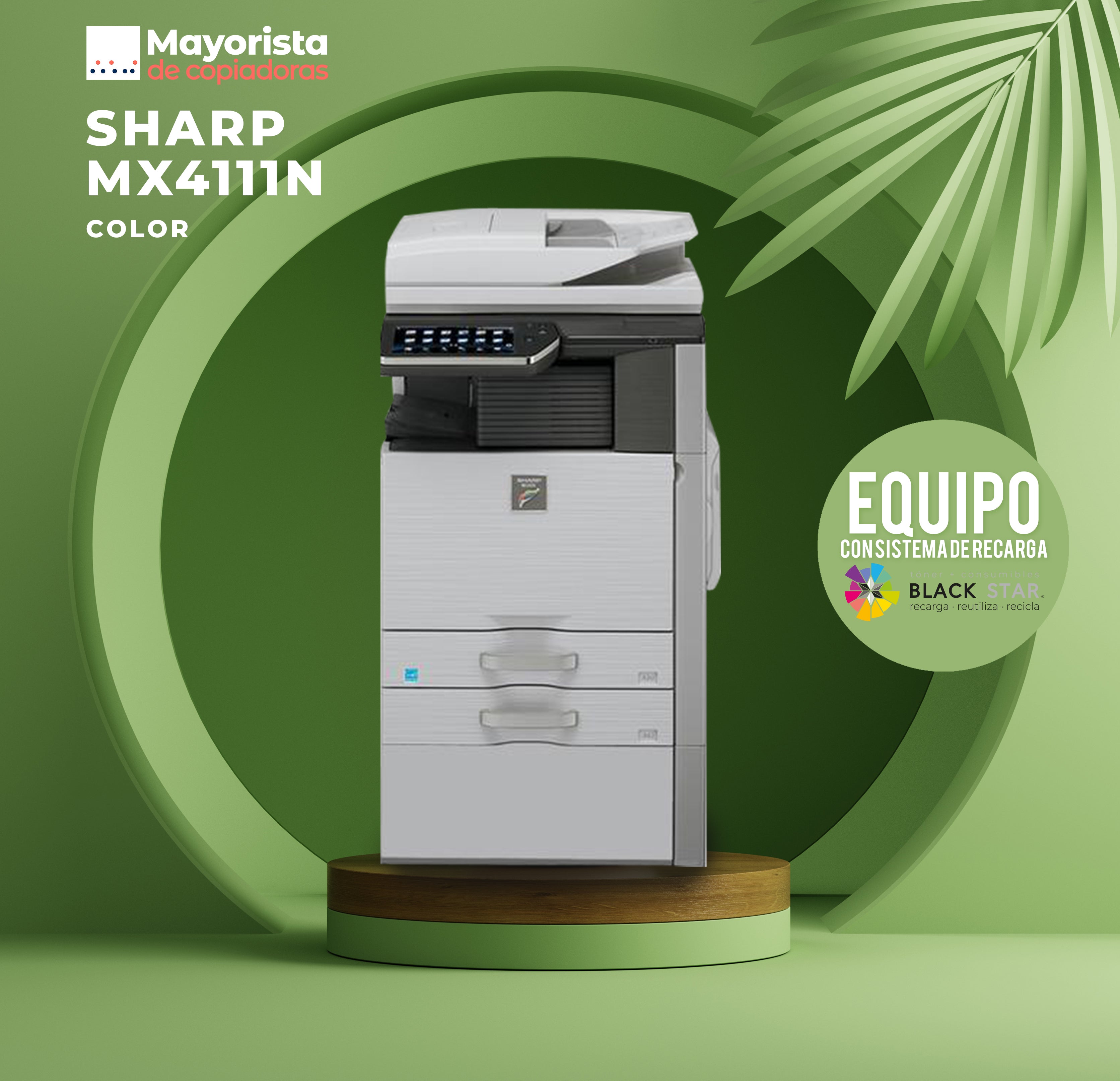 Impresora láser Sharp MX4111N Seminuevo